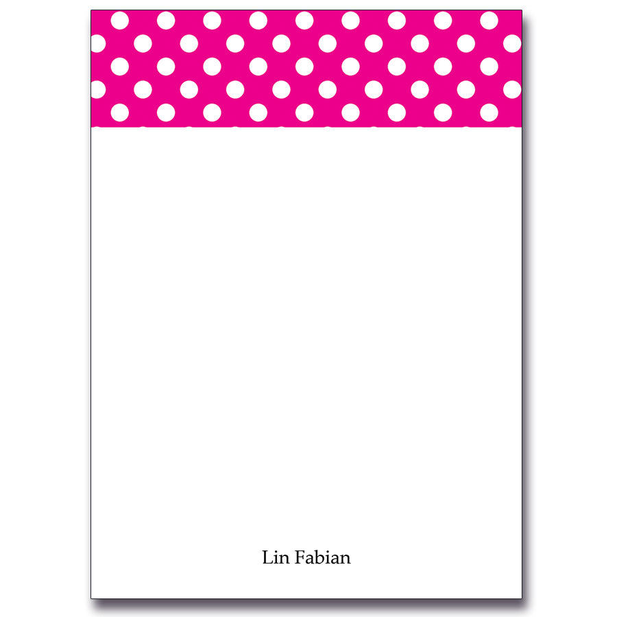 Pink & White Polka Dots Header – CQ Prints